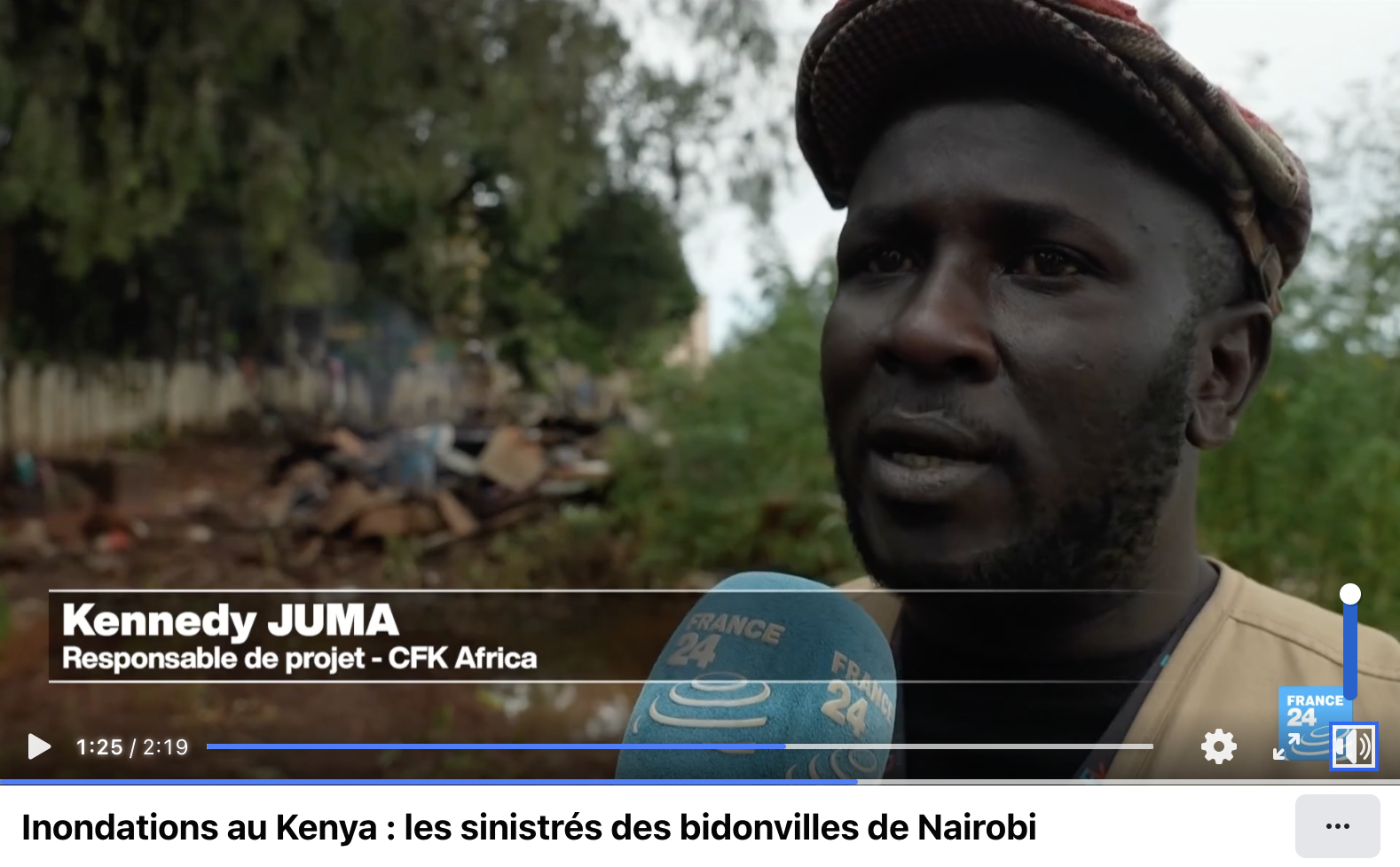 France24 - Project Officer Kennedy Juma Interviewed on Demolitions in ...