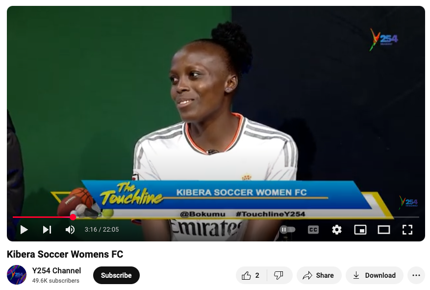 Y254 Channel - Interview Features Kibera Soccer Women FC - CFK Africa
